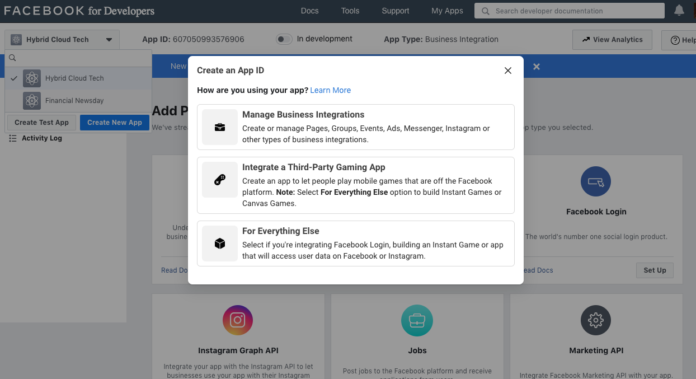 Create & Generate Facebook App ID: Follow these Steps - Hybrid Cloud Tech