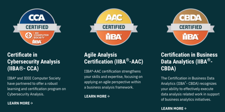 IIBA Specialized Business Analysis Certifications Guide - Hybrid Cloud Tech